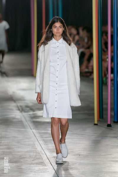 White Fleece Lab Coat – Limedrop